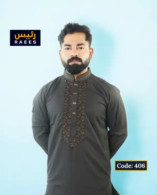 Fency Boyal Olive Panjabi – Raees Panjabi Shop